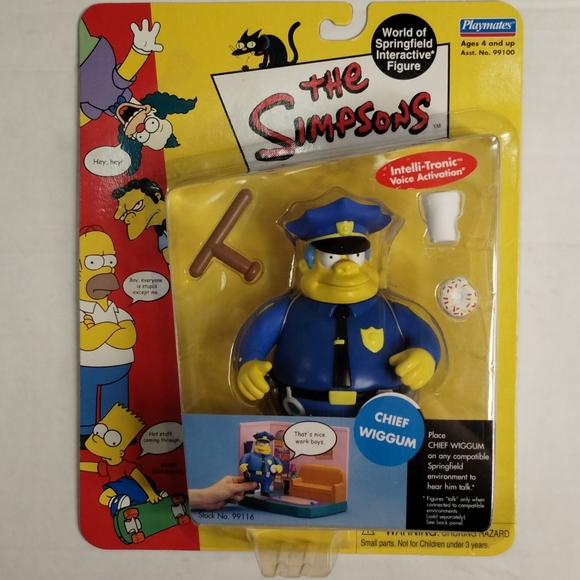Playmates Toys | Toys | The Simpsons Playmates Chief Wiggum Interactive ...